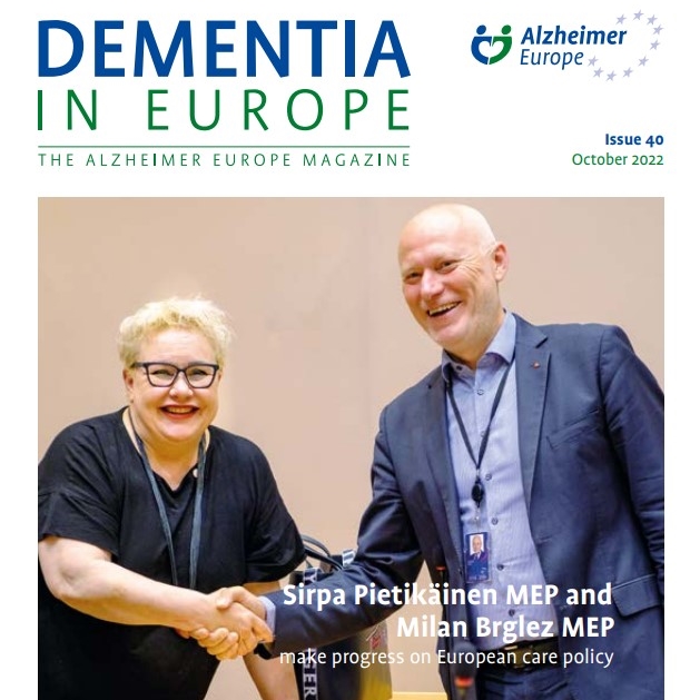 Dementia in Europe magazine issue 40 launched to coincide with ...