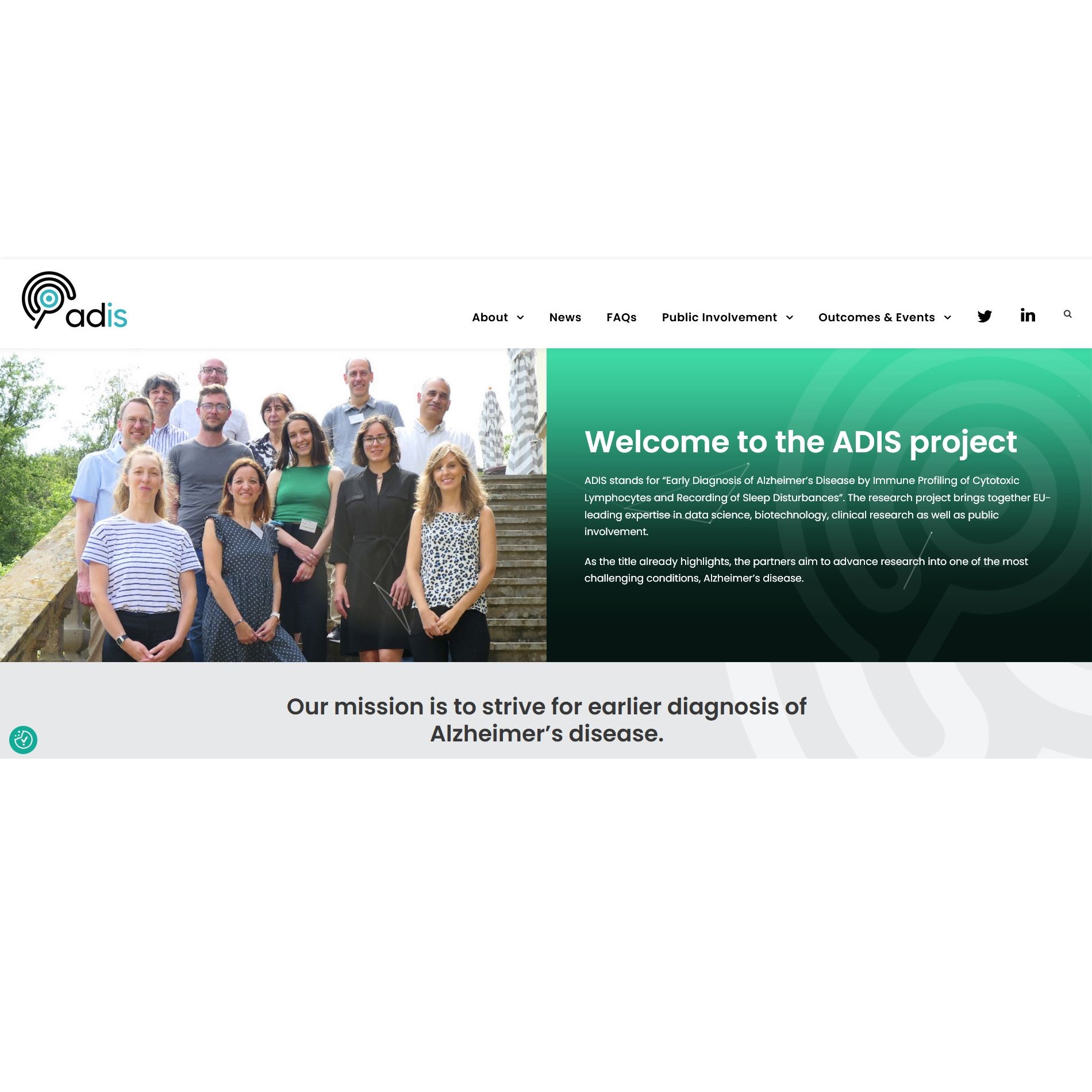 ADIS project launches its website | Alzheimer Europe